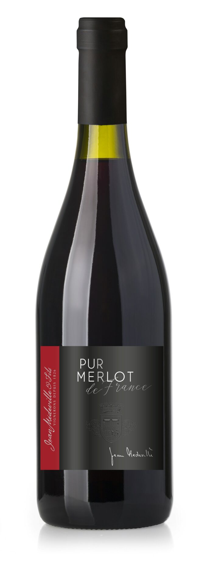 Pur Merlot de France, vin de France.